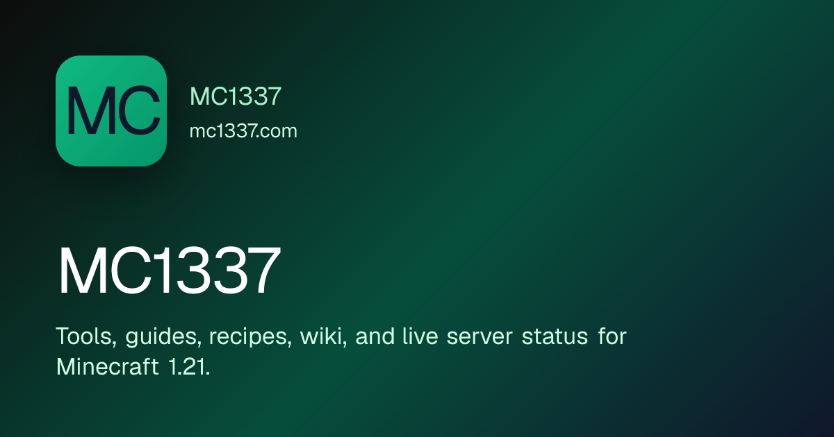 Minecraft Coordinate Calculator - Nether Portal Calculator | MC1337